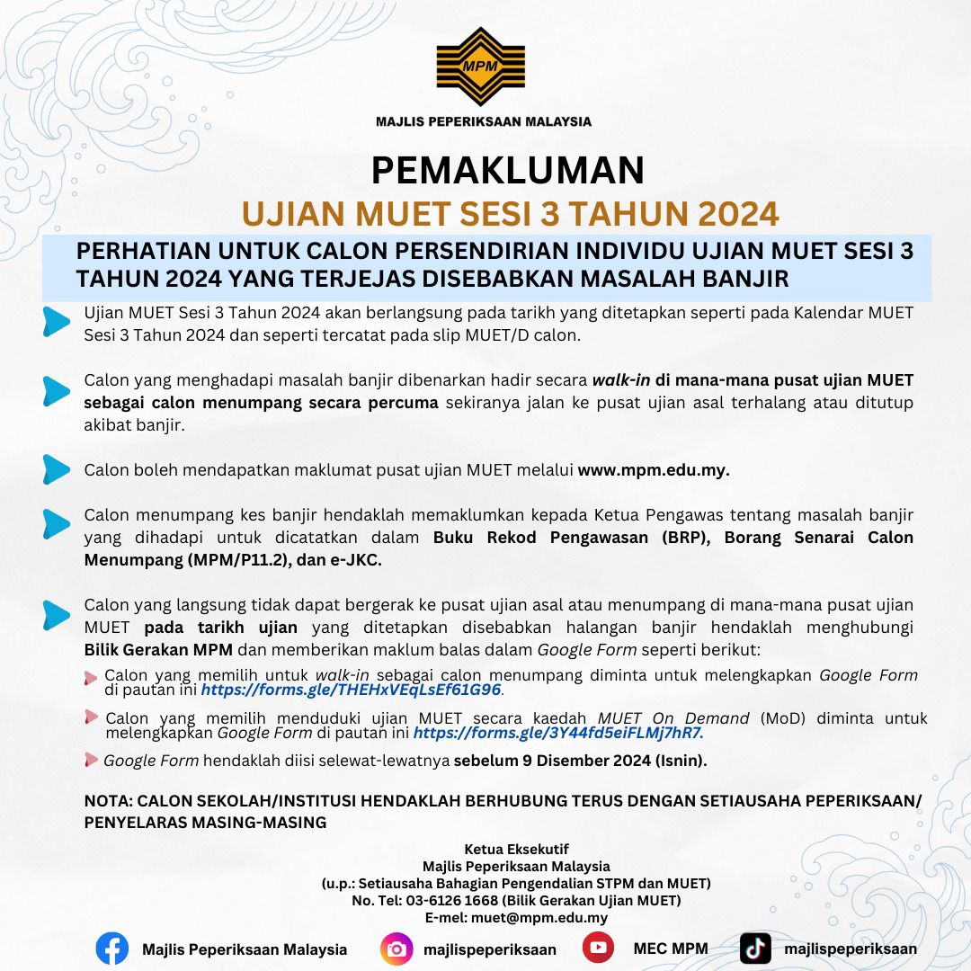 Laman Utama - Portal Rasmi Majlis Peperiksaan Malaysia (MPM)